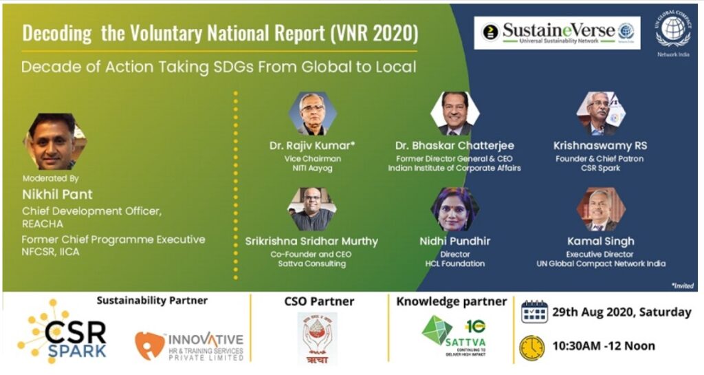 Decoding the voluntary national report (VNR 2020) – CSR SPARK